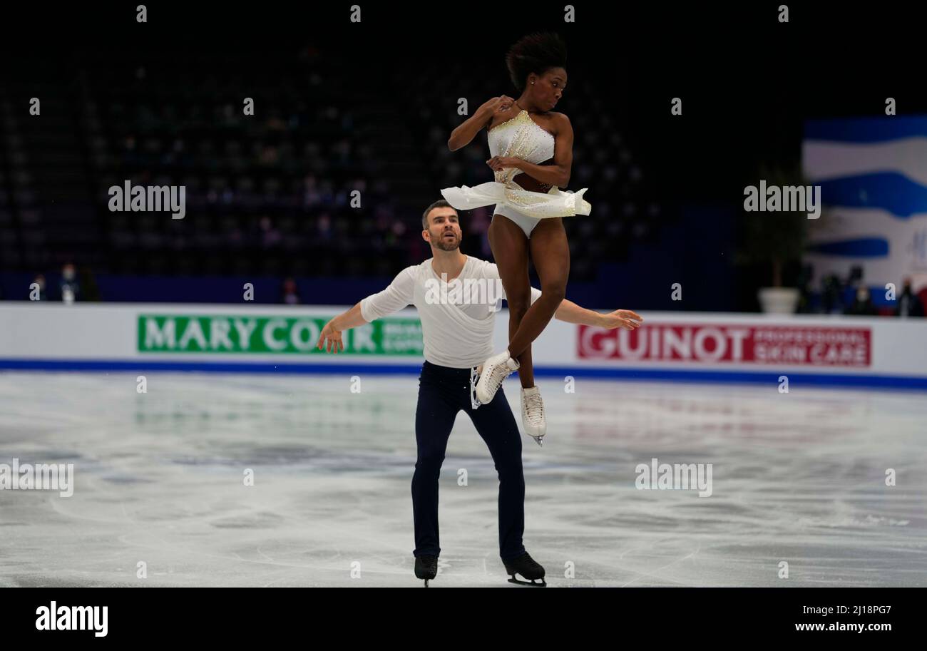 Sud de France Arena, Montpellier, France. 23rd Mar, 2022. Vanessa James ...