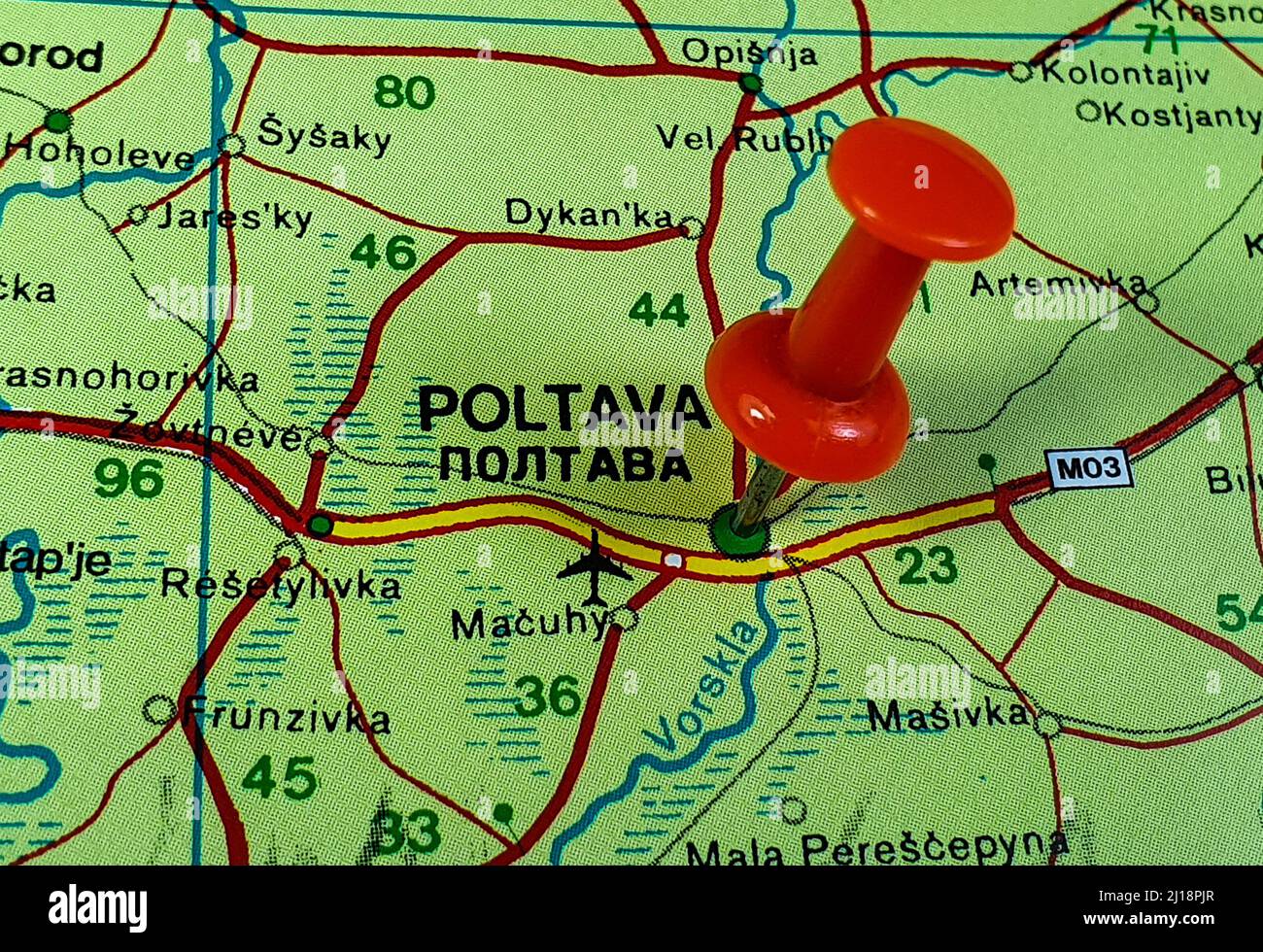 Poltava map hi-res stock photography and images - Alamy
