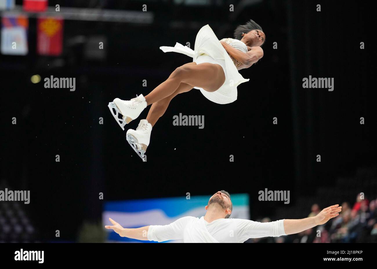 Sud de France Arena, Montpellier, France. 23rd Mar, 2022. Vanessa James ...
