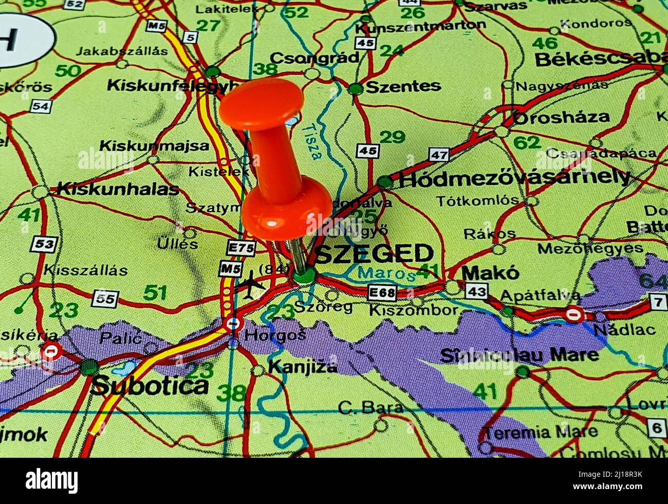 Old hungary map hi-res stock photography and images - Alamy