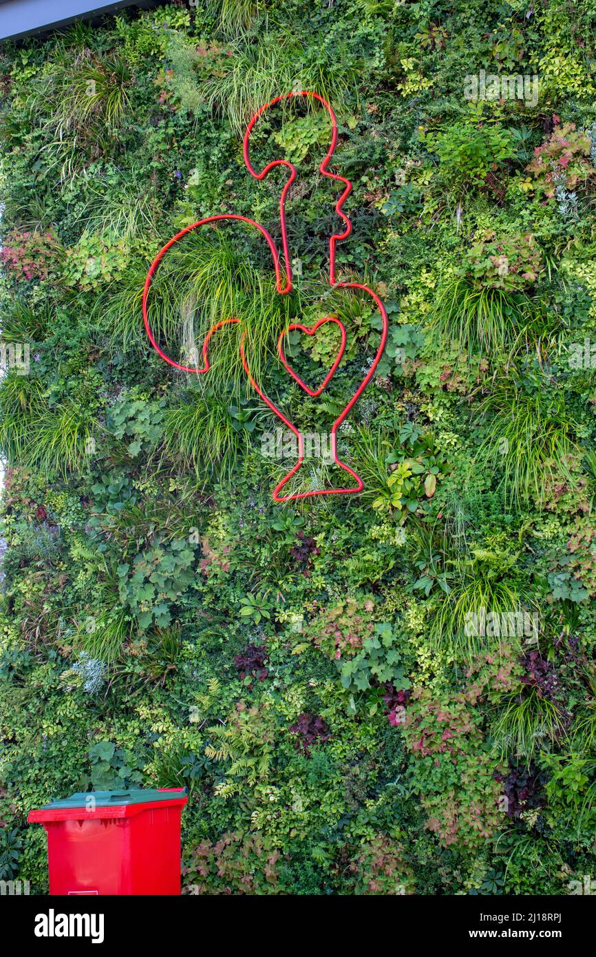 EXETER, DEVON, UK - SEPTEMBER 21, 2021 signage for Nando's chicken ...