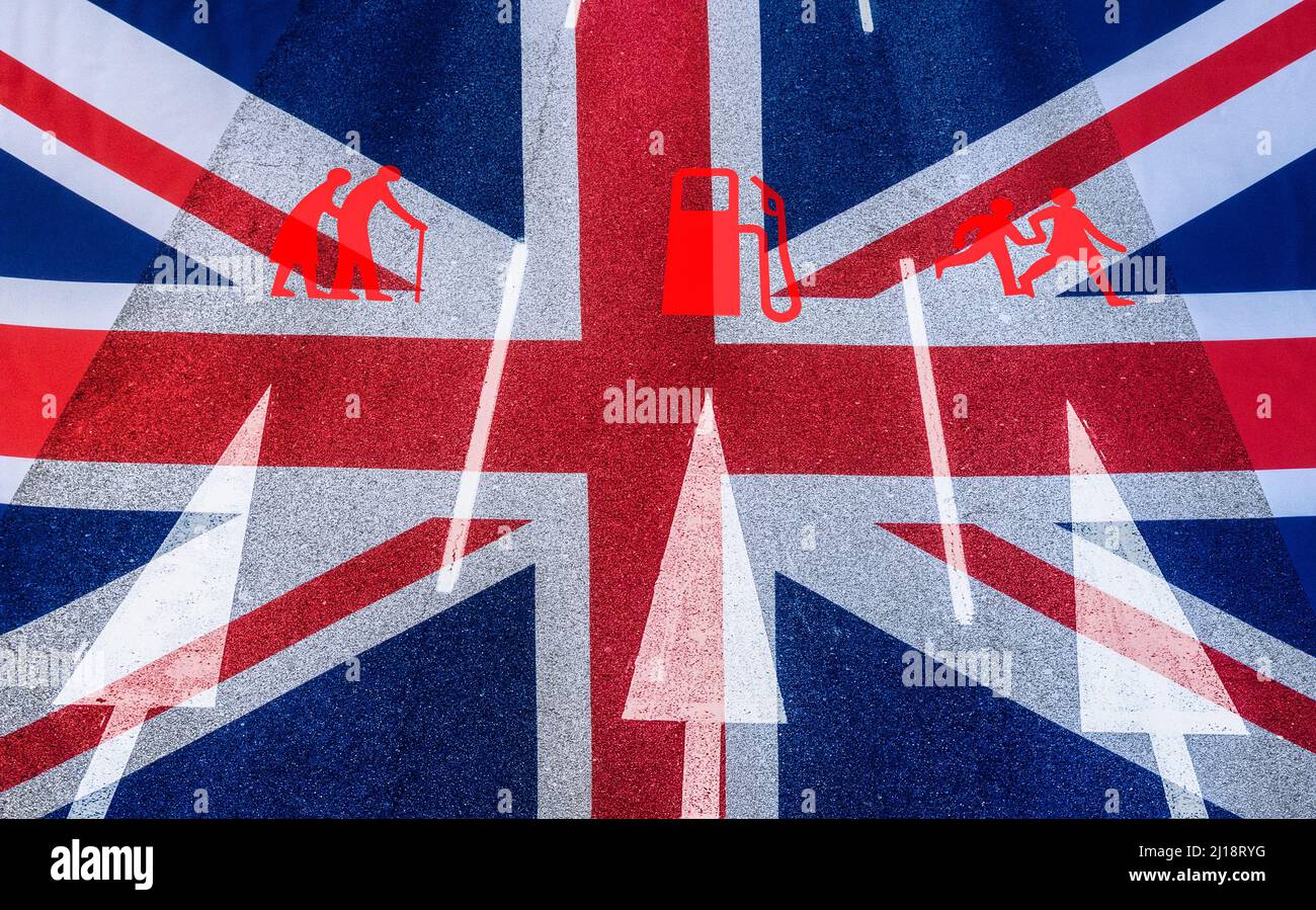 Cost of living crisis, UK budget, rising energy prices, costs, fuel ...