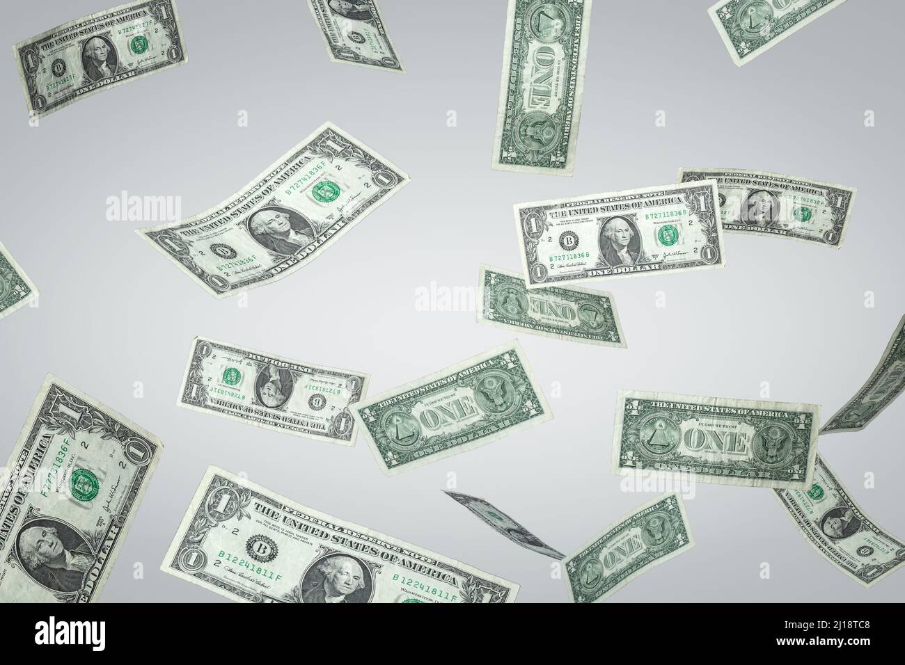 Flying dollar bills hi-res stock photography and images - Alamy
