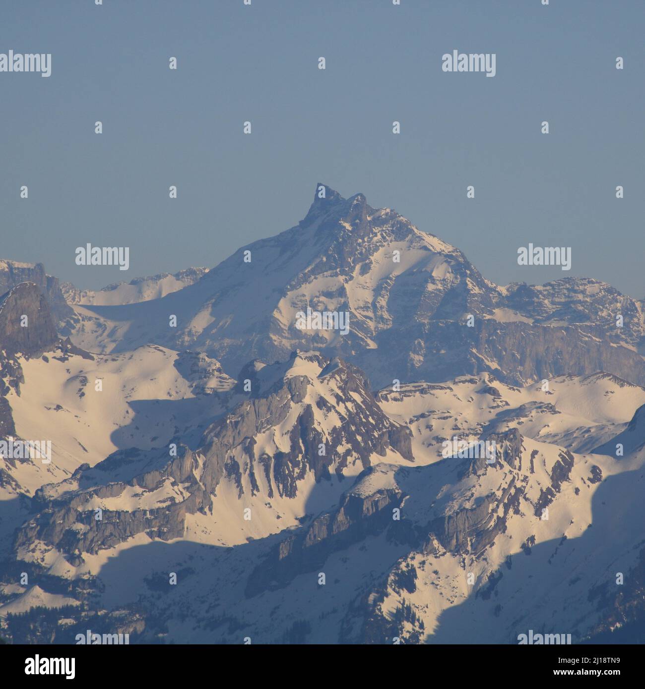 Distant view of the Alpstein Range, Switzerland Stock Photo - Alamy