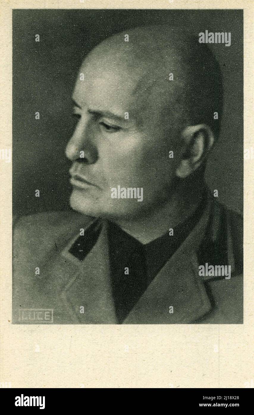 Fascismo - Duce Benito Mussolini Stock Photo - Alamy