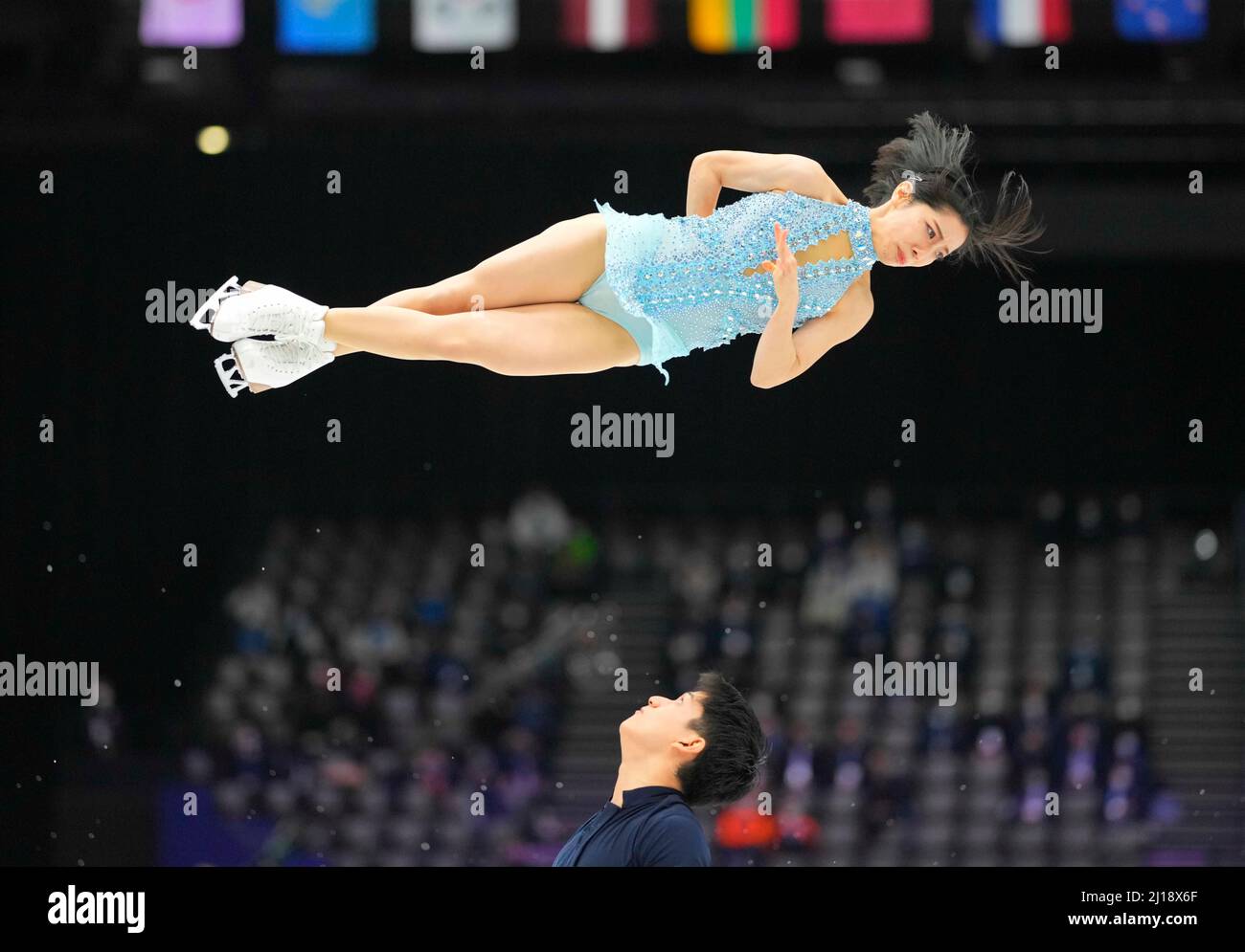 Sud de France Arena, Montpellier, France. 23rd Mar, 2022. Riku Miura ...
