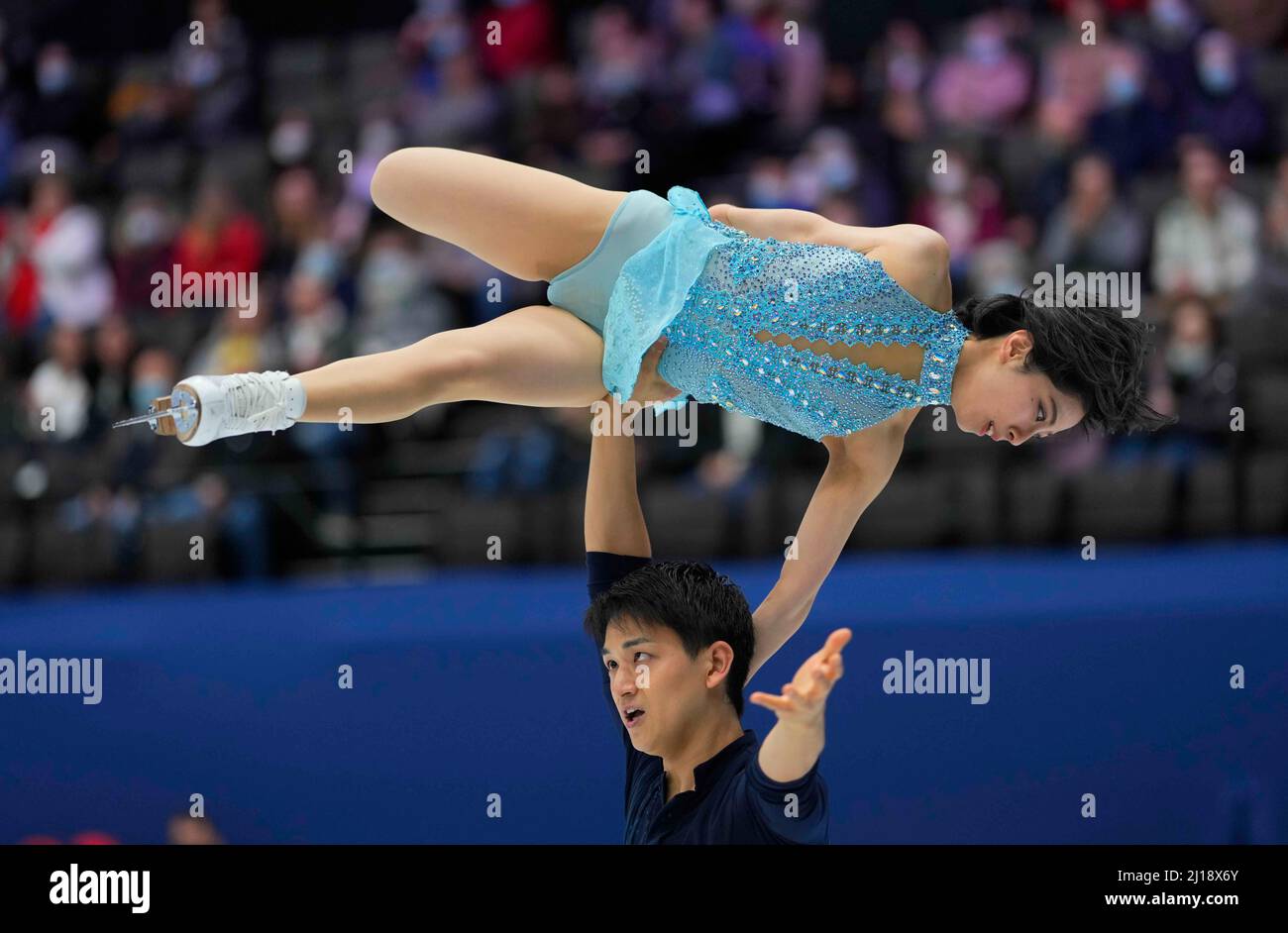 Sud de France Arena, Montpellier, France. 23rd Mar, 2022. Riku Miura ...