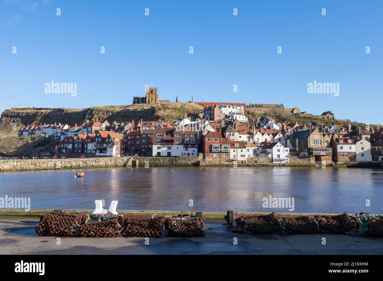 Landscape photo of Whitby in North Yorkshire Stock Photo - Alamy