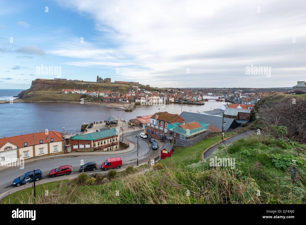 Landscape photo of Whitby in North Yorkshire Stock Photo - Alamy