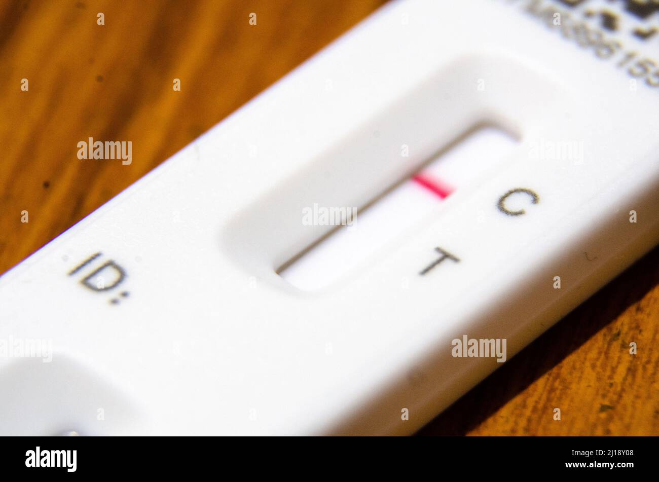 Lateral flow test showing negative result hi-res stock photography and ...