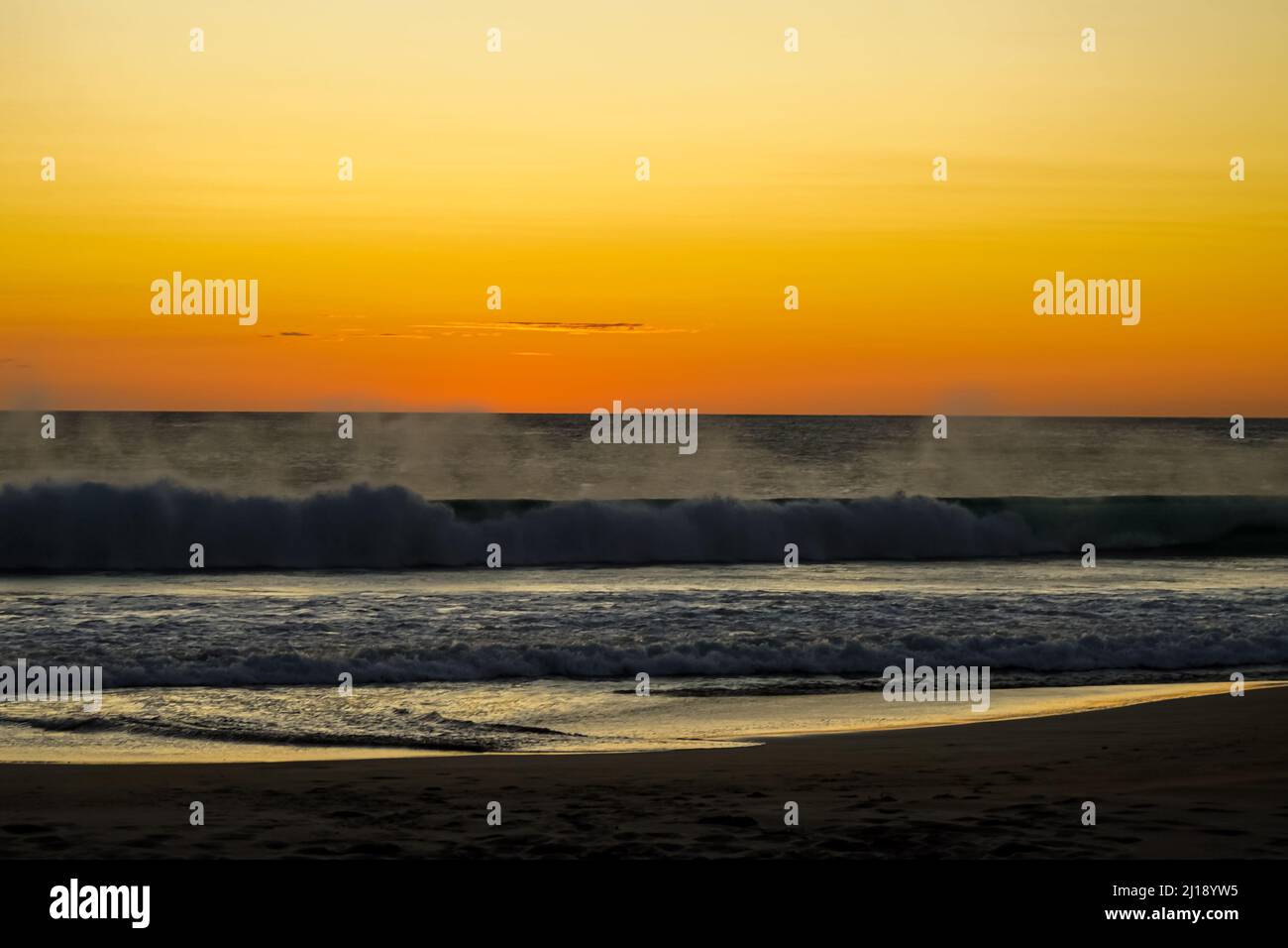 Beautiful aerial view of a sunset in Naranjo Beach - Witch Rock Costa ...