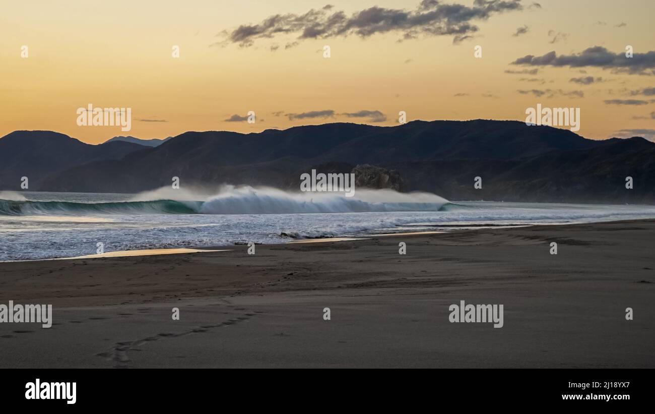 Beautiful aerial view of a sunset in Naranjo Beach - Witch Rock Costa ...