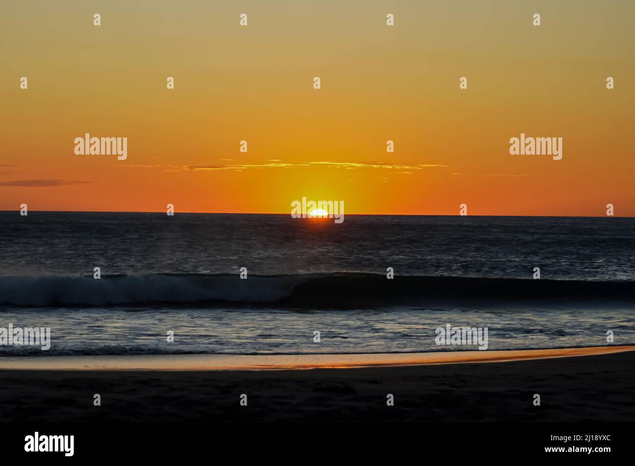 Beautiful aerial view of a sunset in Naranjo Beach - Witch Rock Costa ...