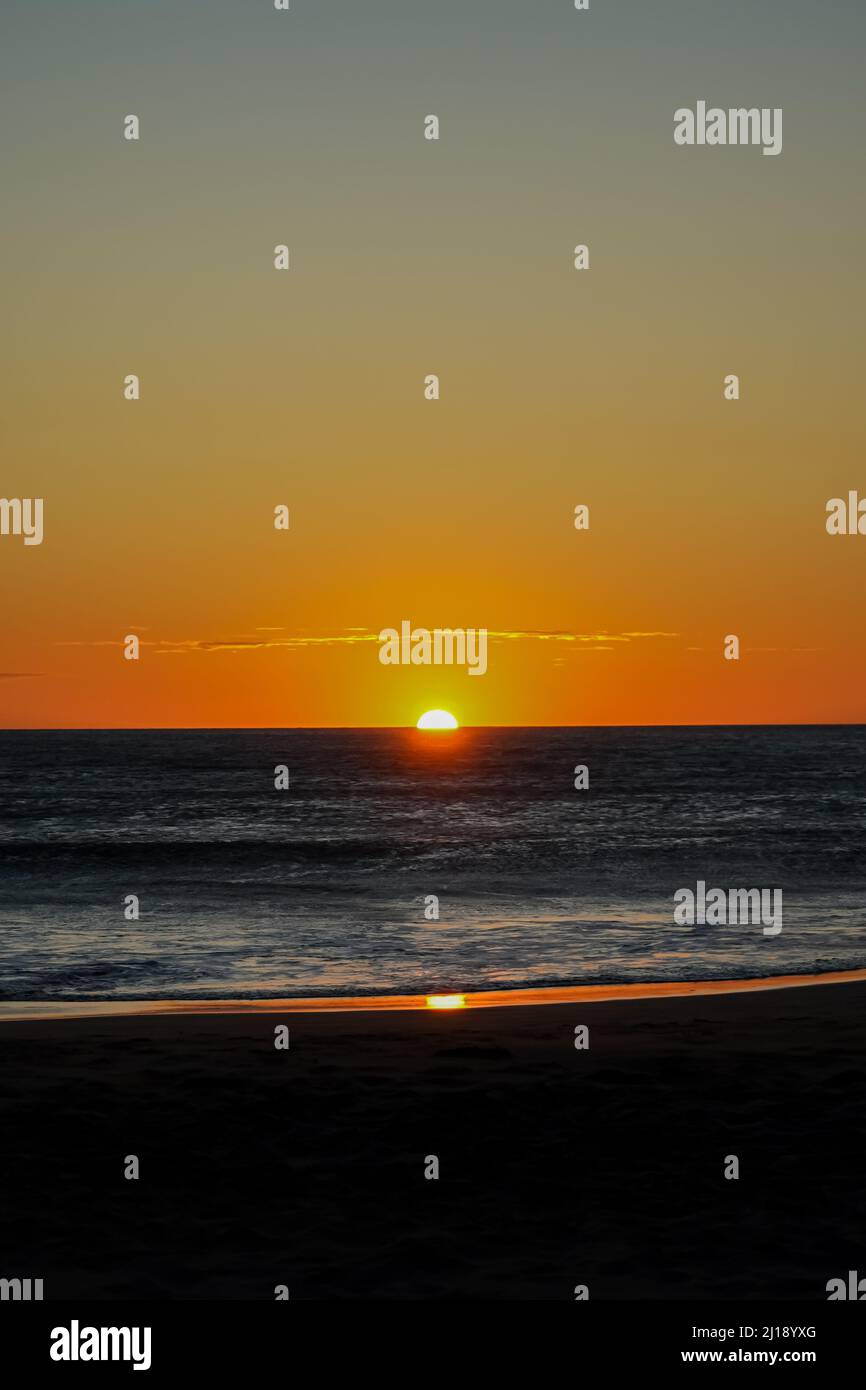 Beautiful aerial view of a sunset in Naranjo Beach - Witch Rock Costa ...