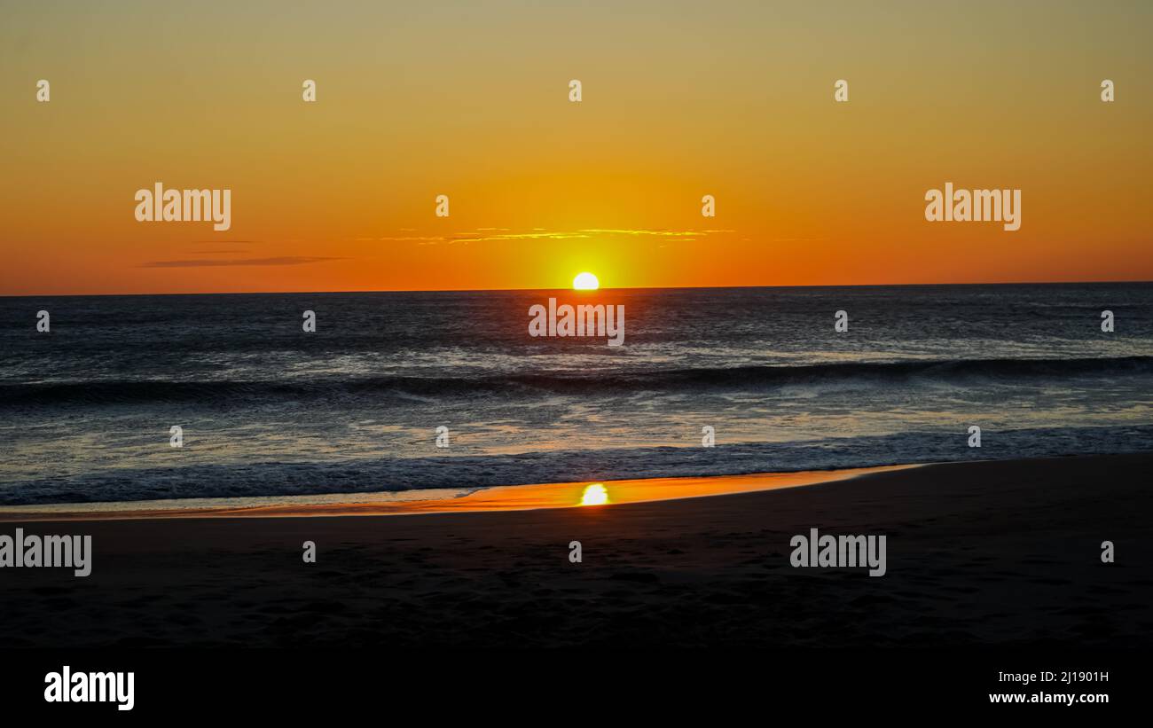 Beautiful aerial view of a sunset in Naranjo Beach - Witch Rock Costa ...