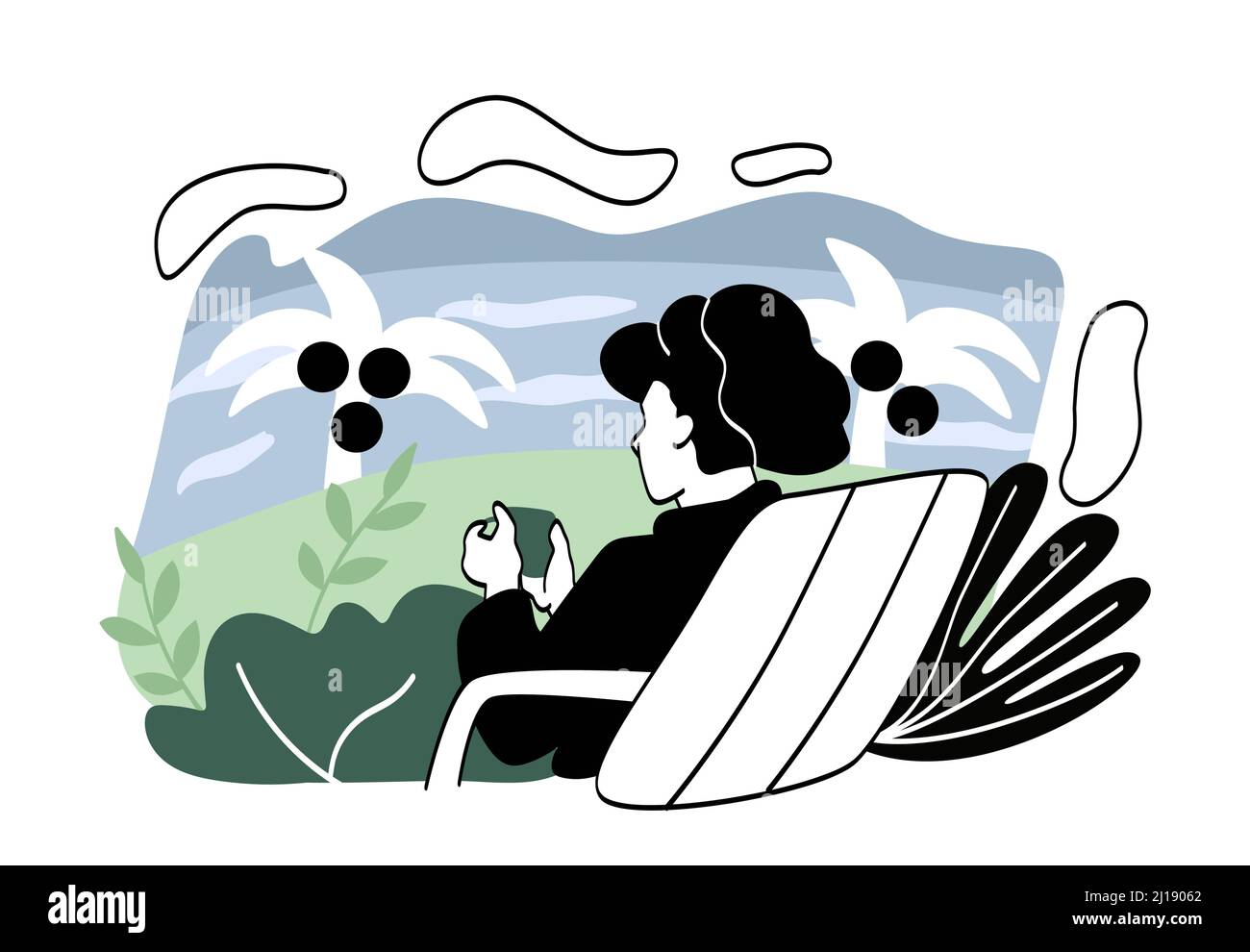 People resting in nature Stock Vector Image & Art - Alamy