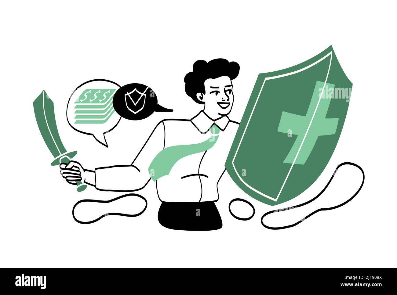 People with shields protecting Stock Vector Image & Art - Alamy