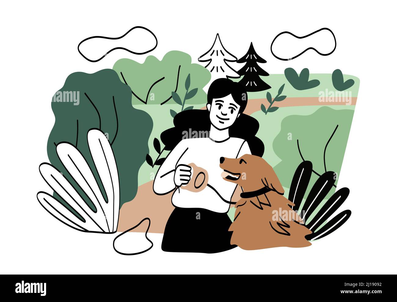 People resting in nature Stock Vector Image & Art - Alamy