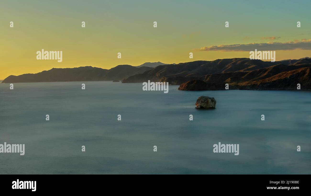 Beautiful aerial view of a sunset in Naranjo Beach - Witch Rock Costa ...