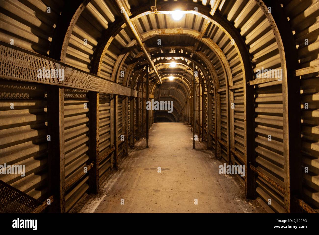 An underground coal mine tunnel in the mining caves Stock Photo - Alamy