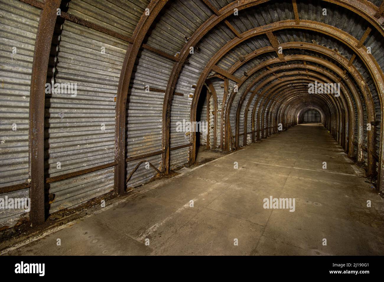 A slope mining in an old salt mine Stock Photo - Alamy
