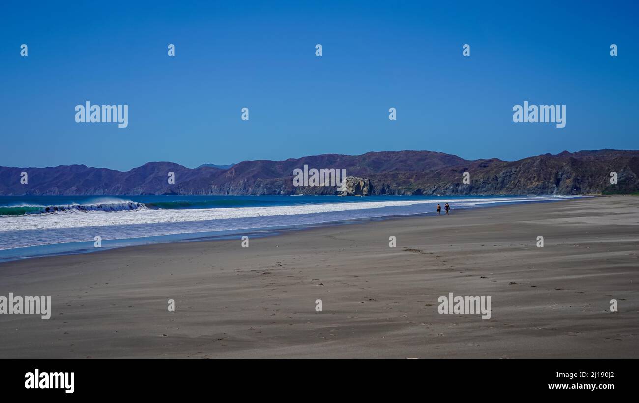 Beautiful aerial view of a sunset in Naranjo Beach - Witch Rock Costa ...