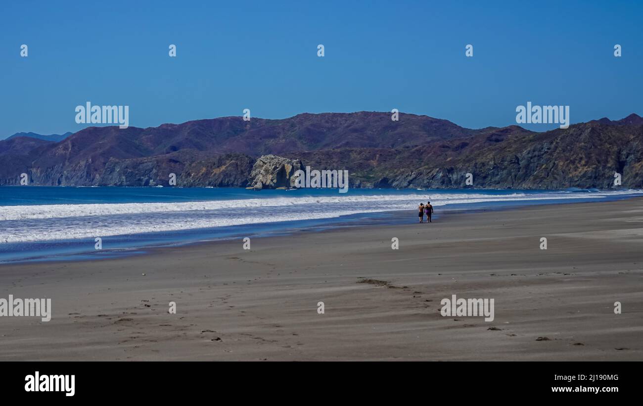 Beautiful aerial view of a sunset in Naranjo Beach - Witch Rock Costa ...