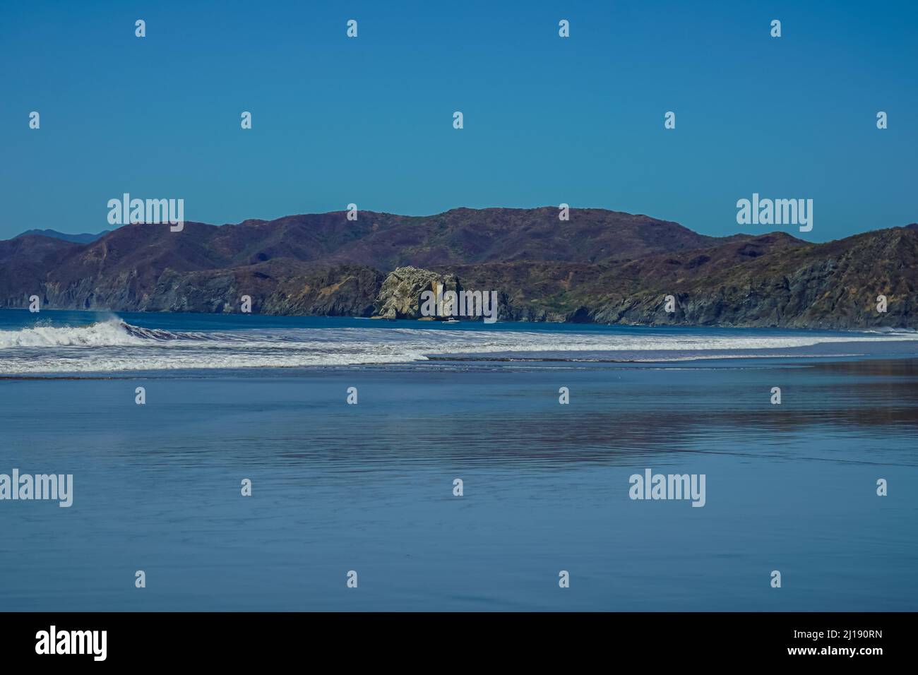 Beautiful aerial view of a sunset in Naranjo Beach - Witch Rock Costa ...