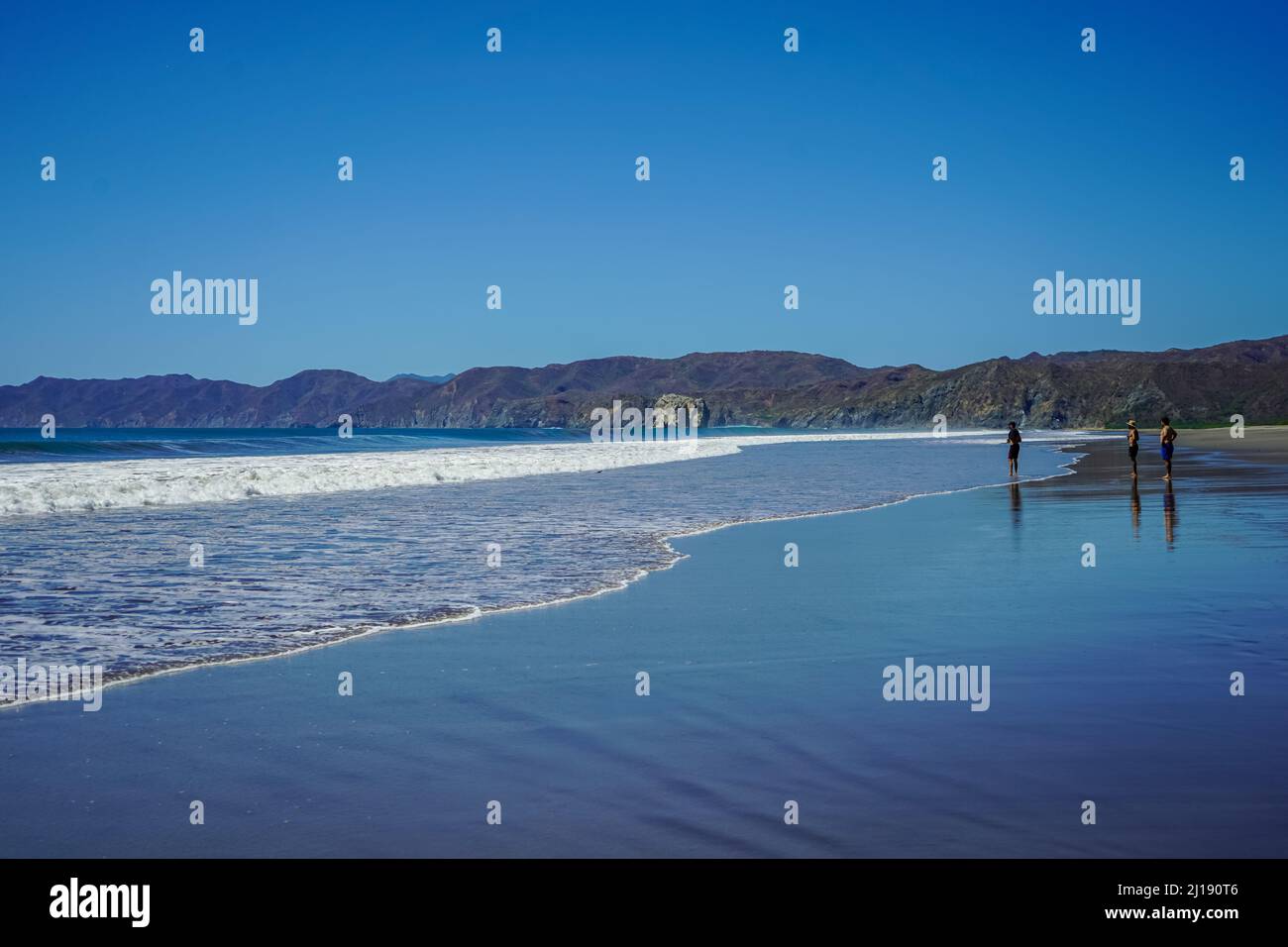 Beautiful aerial view of a sunset in Naranjo Beach - Witch Rock Costa ...
