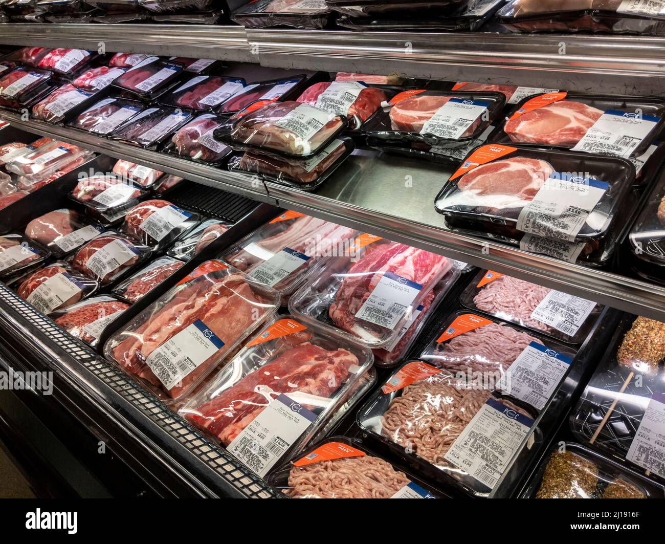 Kirkland, WA USA - circa January 2022: Angled view of delicious, fresh ...