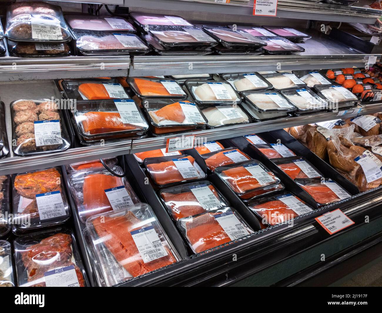 Kirkland, WA USA - circa January 2022: Angled view of delicious, fresh ...