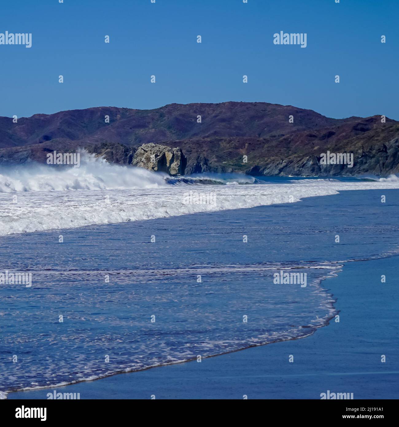 Beautiful aerial view of a sunset in Naranjo Beach - Witch Rock Costa ...