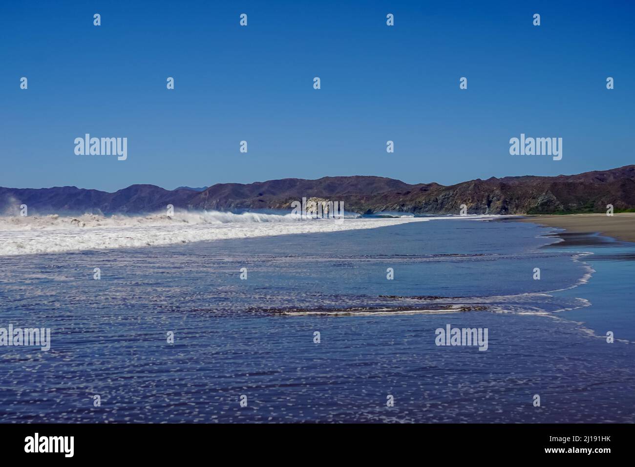 Beautiful aerial view of a sunset in Naranjo Beach - Witch Rock Costa ...