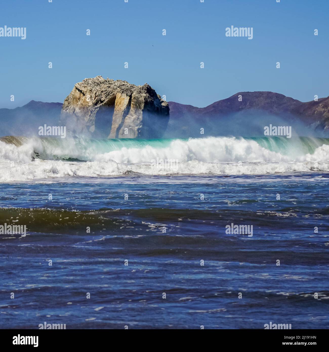 Beautiful aerial view of a sunset in Naranjo Beach - Witch Rock Costa ...