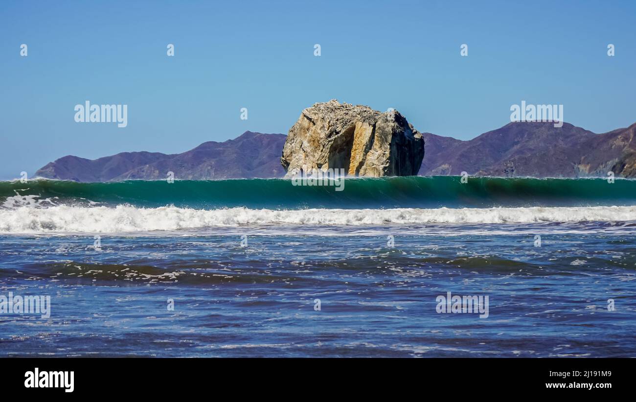 Beautiful aerial view of a sunset in Naranjo Beach - Witch Rock Costa ...