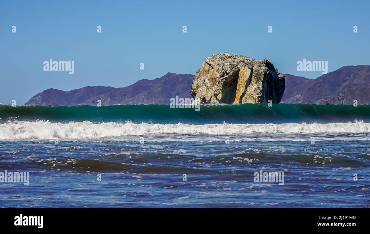 Beautiful aerial view of a sunset in Naranjo Beach - Witch Rock Costa ...