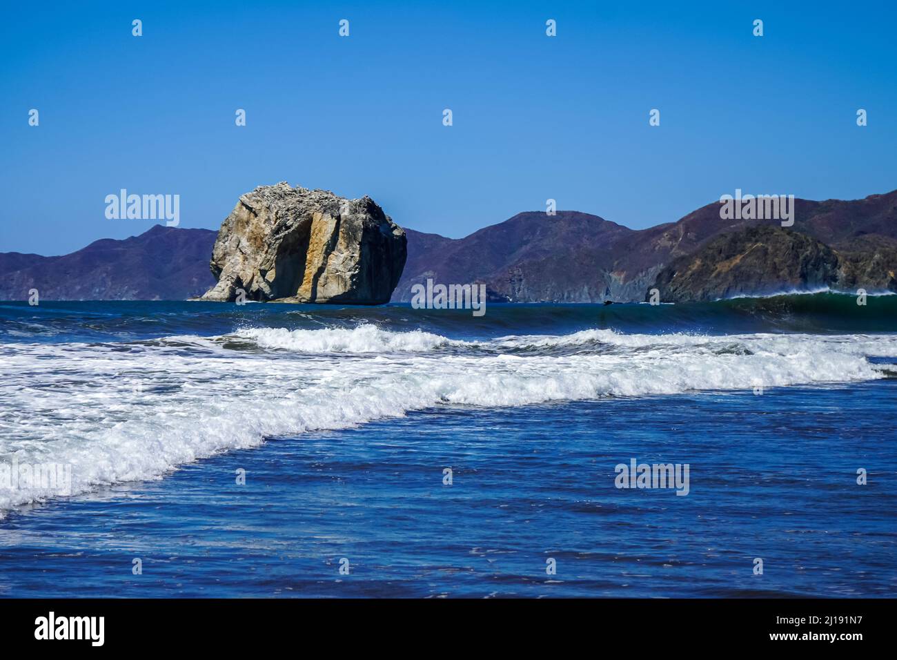 Beautiful aerial view of a sunset in Naranjo Beach - Witch Rock Costa ...