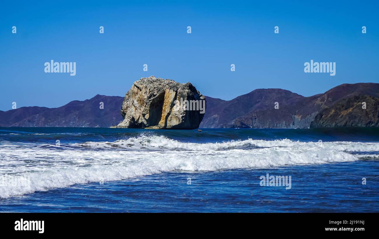 Beautiful aerial view of a sunset in Naranjo Beach - Witch Rock Costa ...