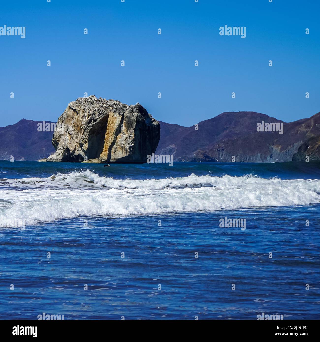 Beautiful aerial view of a sunset in Naranjo Beach - Witch Rock Costa ...