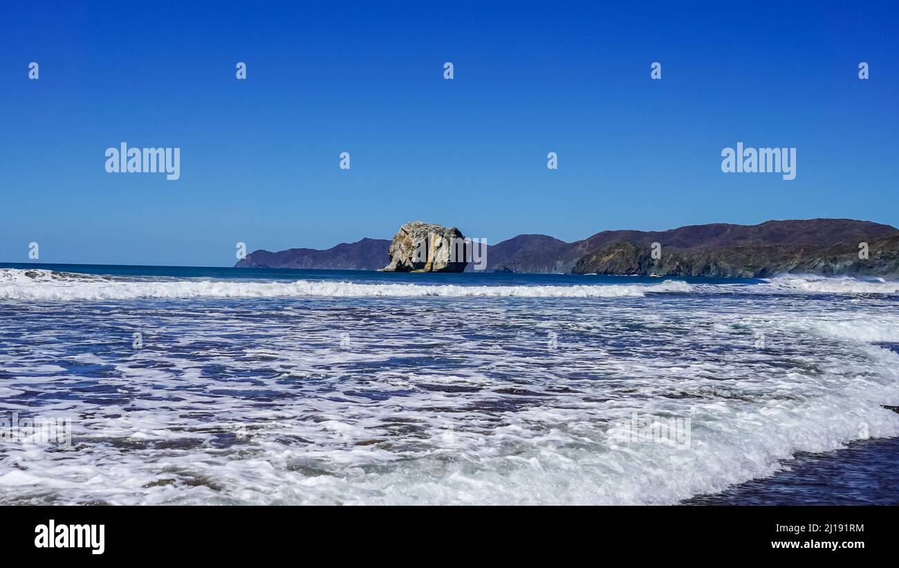 Beautiful aerial view of a sunset in Naranjo Beach - Witch Rock Costa ...
