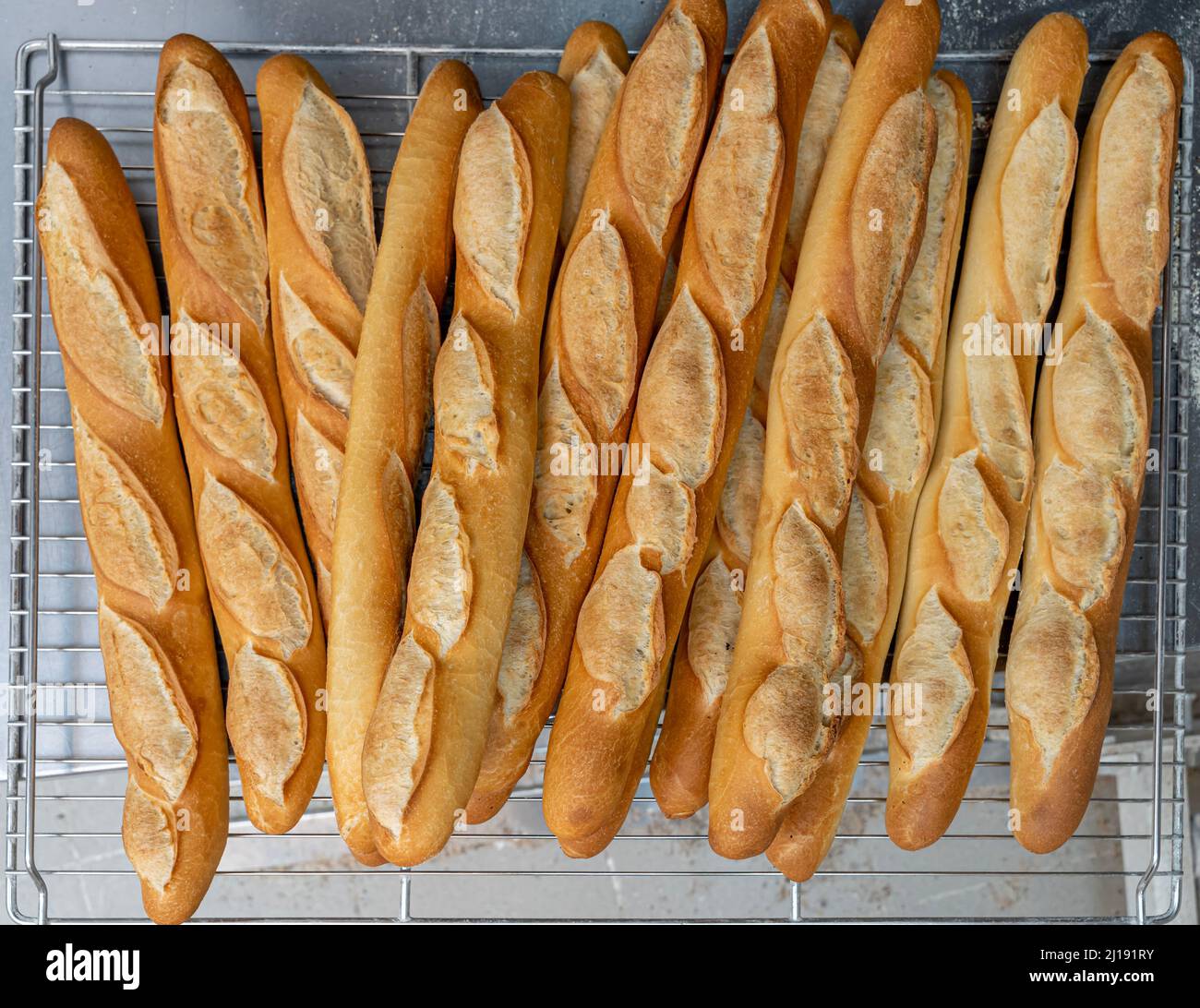 Artisan baker and pastry chef. Detail of breads in a bakery Stock Photo ...