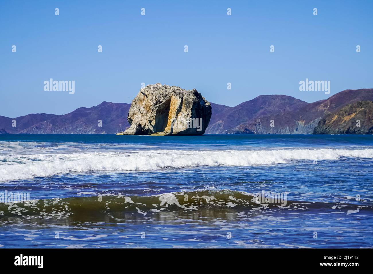 Beautiful aerial view of a sunset in Naranjo Beach - Witch Rock Costa ...