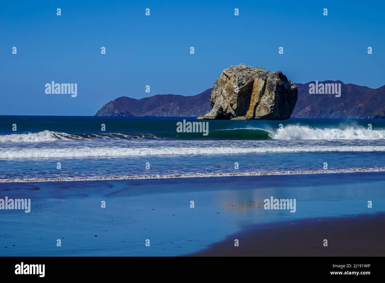 Beautiful aerial view of a sunset in Naranjo Beach - Witch Rock Costa ...