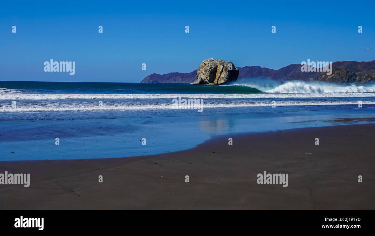 Beautiful aerial view of a sunset in Naranjo Beach - Witch Rock Costa ...