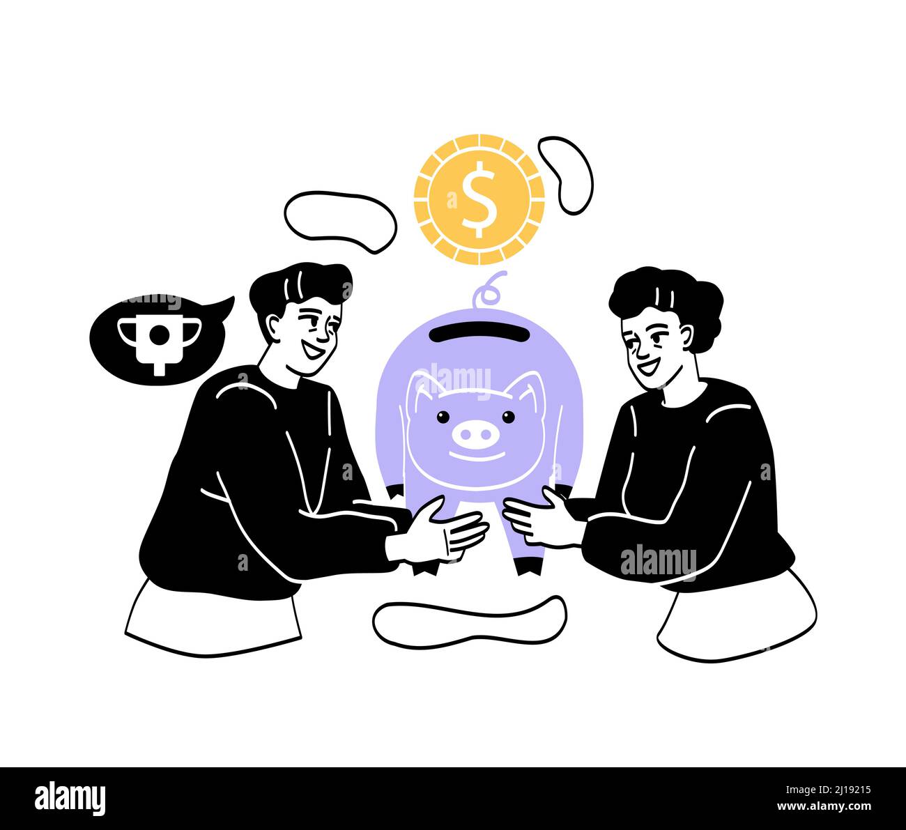 Investing and financial strategy abstract concept Stock Vector Image ...