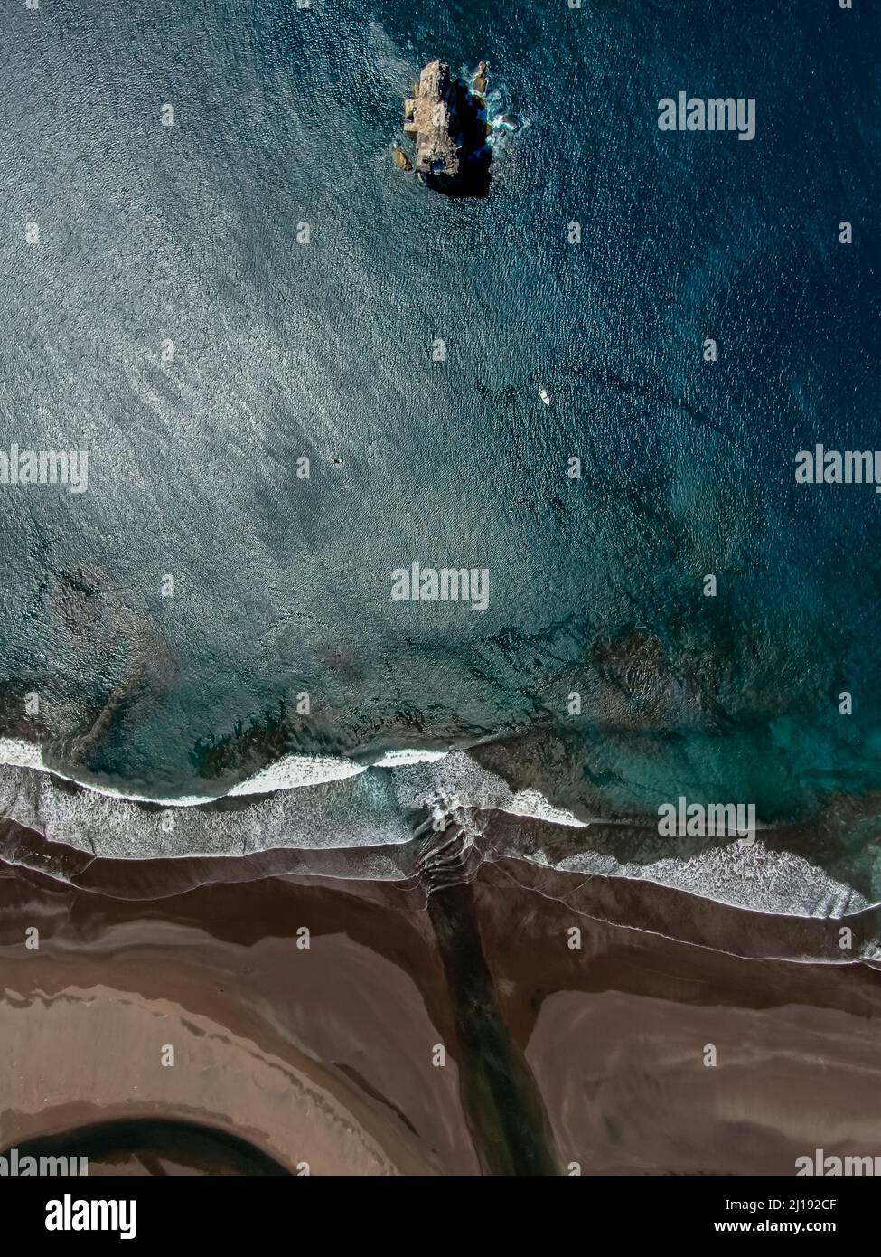 Beautiful aerial view of a sunset in Naranjo Beach - Witch Rock Costa ...