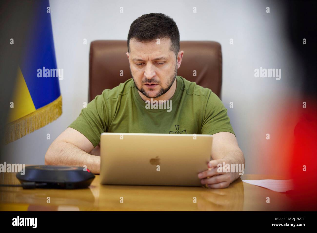 Zelensky zoom march 2022 hi-res stock photography and images - Alamy