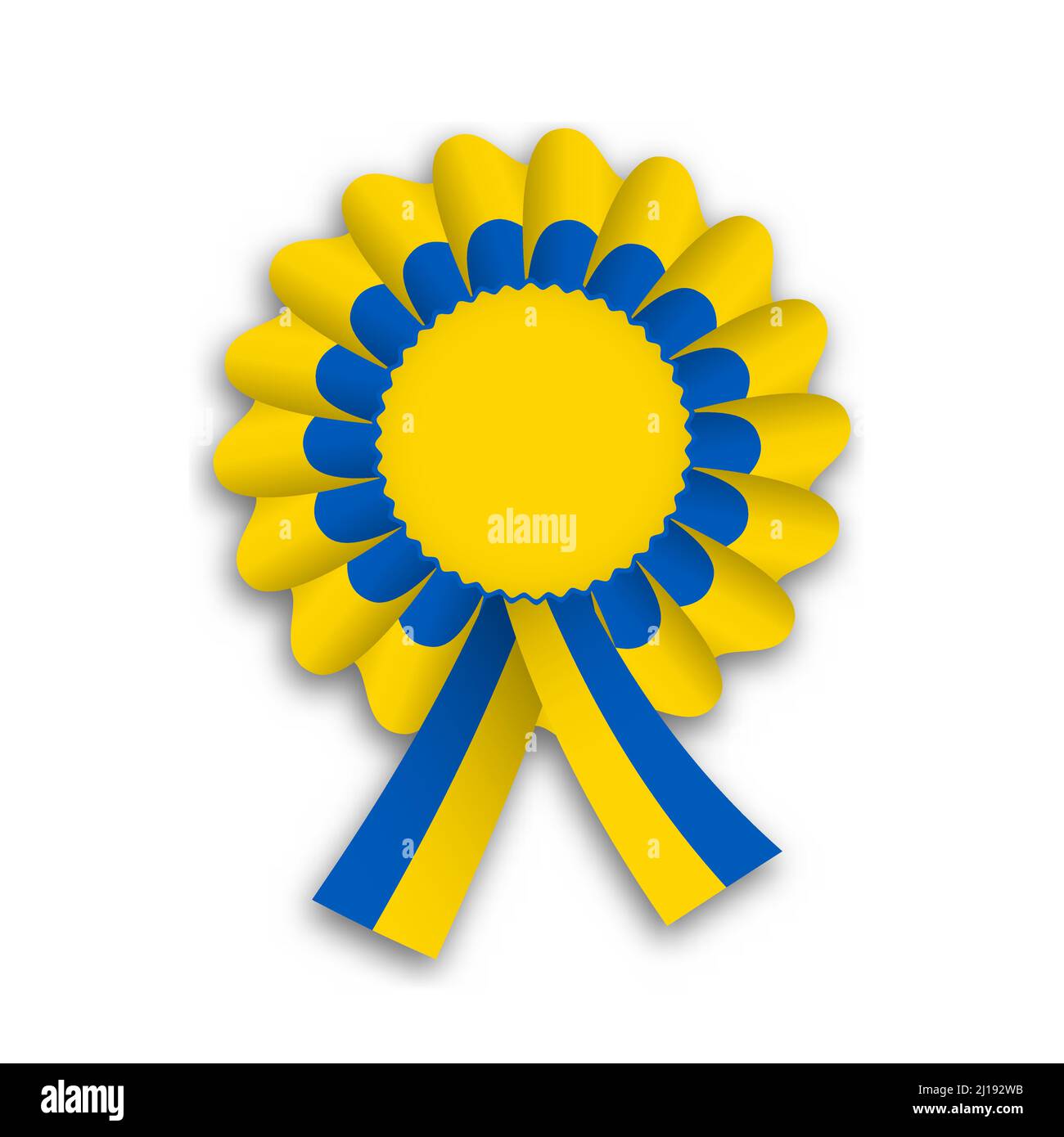 Cockade in national colors of Ukraine Stock Vector Image & Art - Alamy