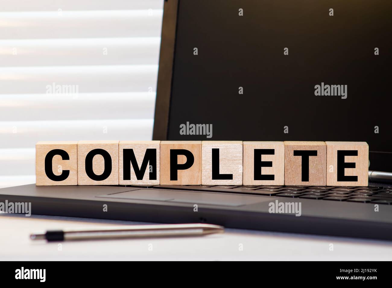 Complete Heart Block, word cube with background Stock Photo - Alamy