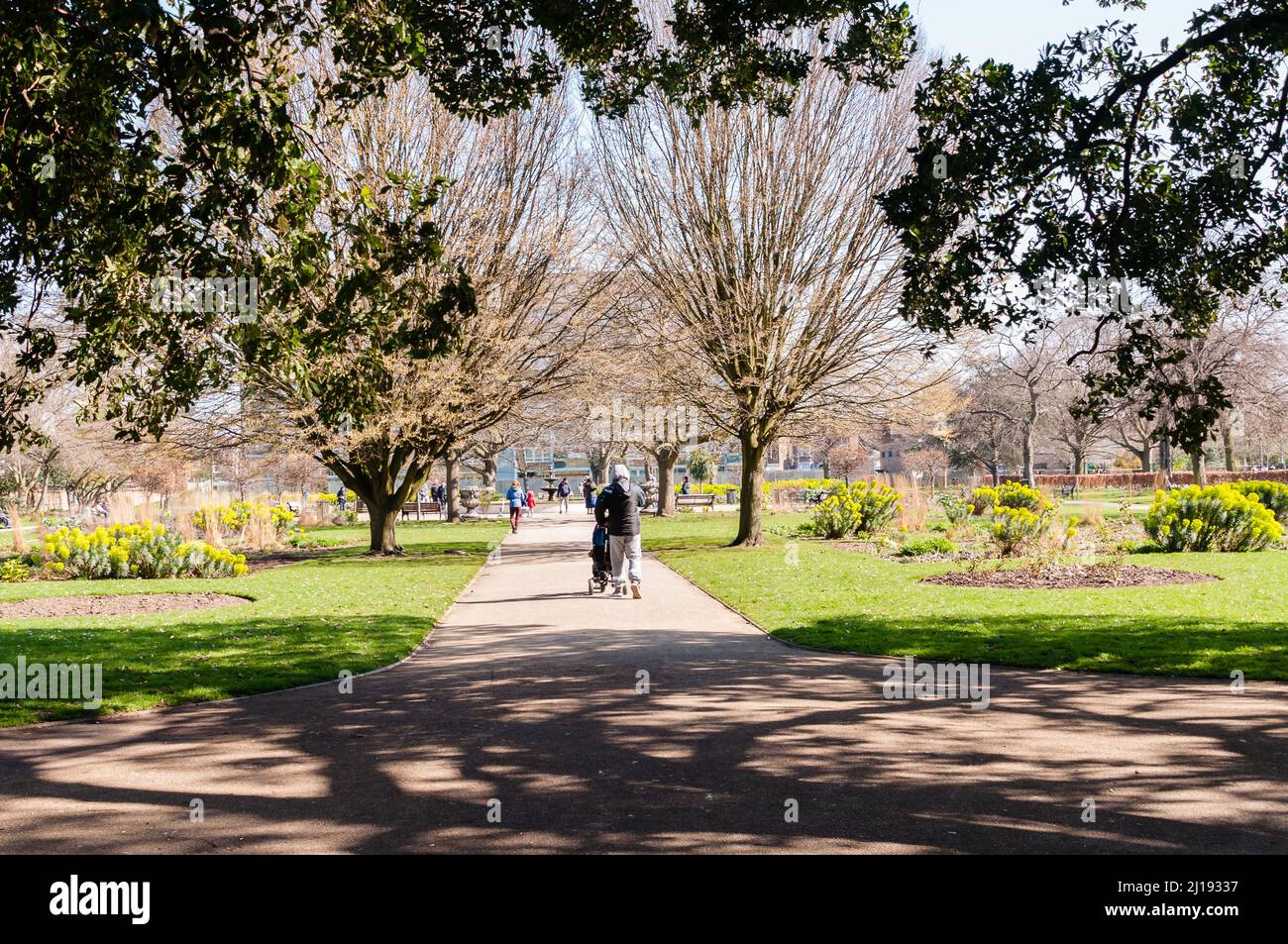 Central Park Edwardian Garden Stock Photo - Alamy